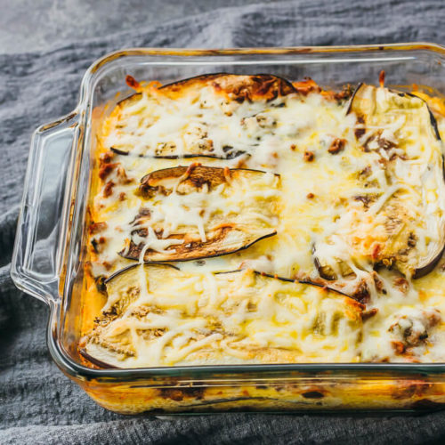 Eggplant Lasagna, Low Carb Gluten Free - Savory Tooth
