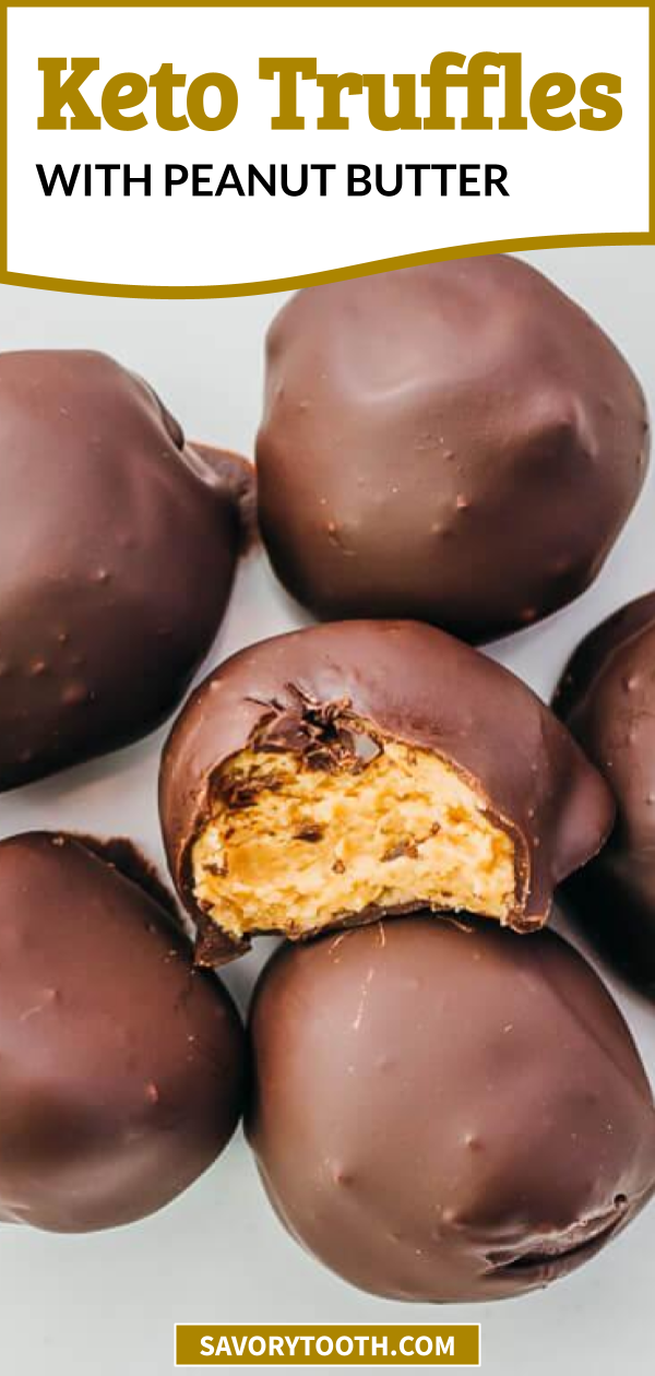 Keto Peanut Butter Truffles - Savory Tooth