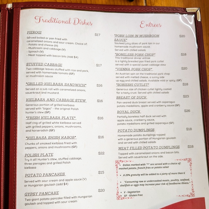 Cafe Polonia - Boston Restaurant Review - Savory Tooth